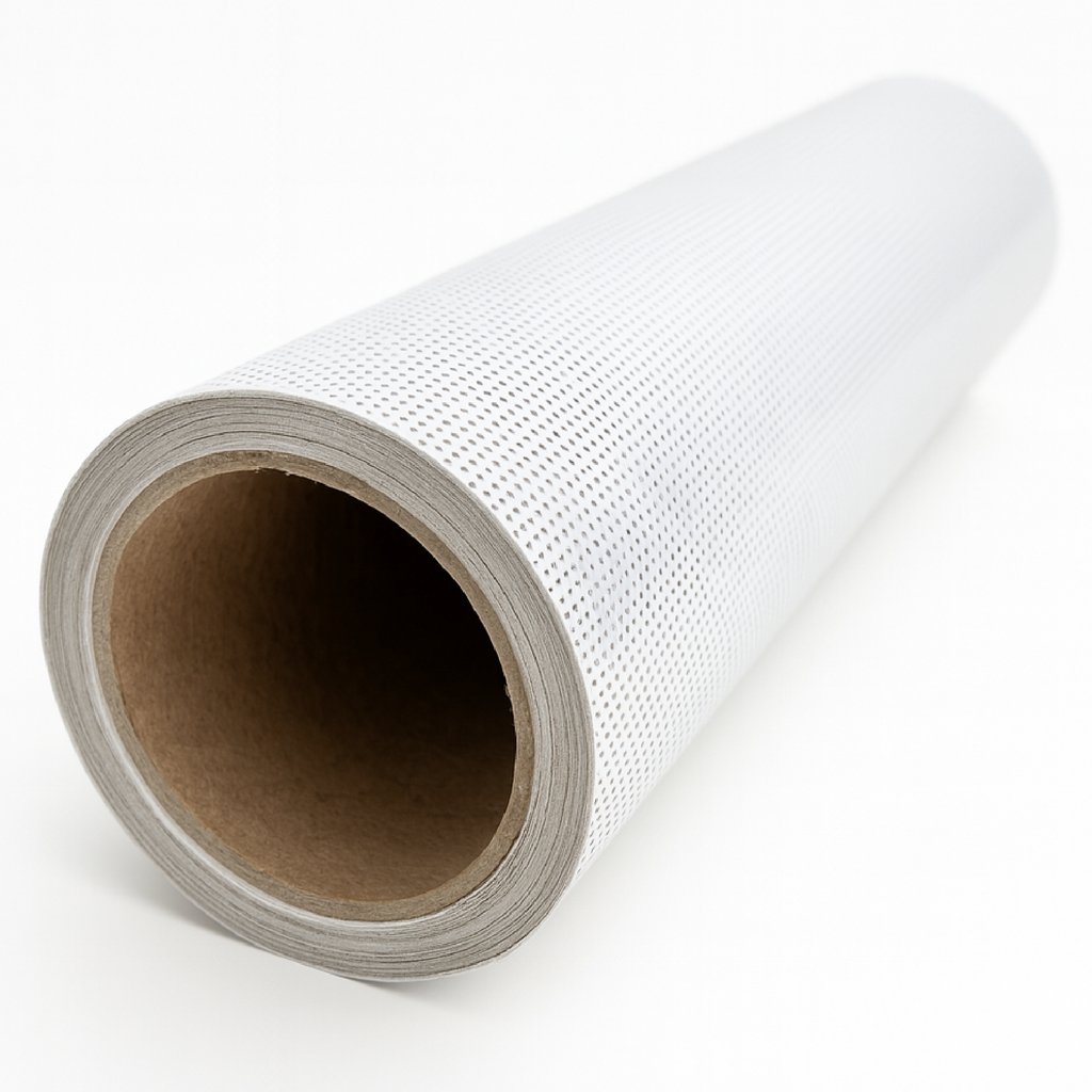 ROLLO VINIL ADHESIVO MICROPERFORADO 1.37CM X 30M – Tienda Econoprint