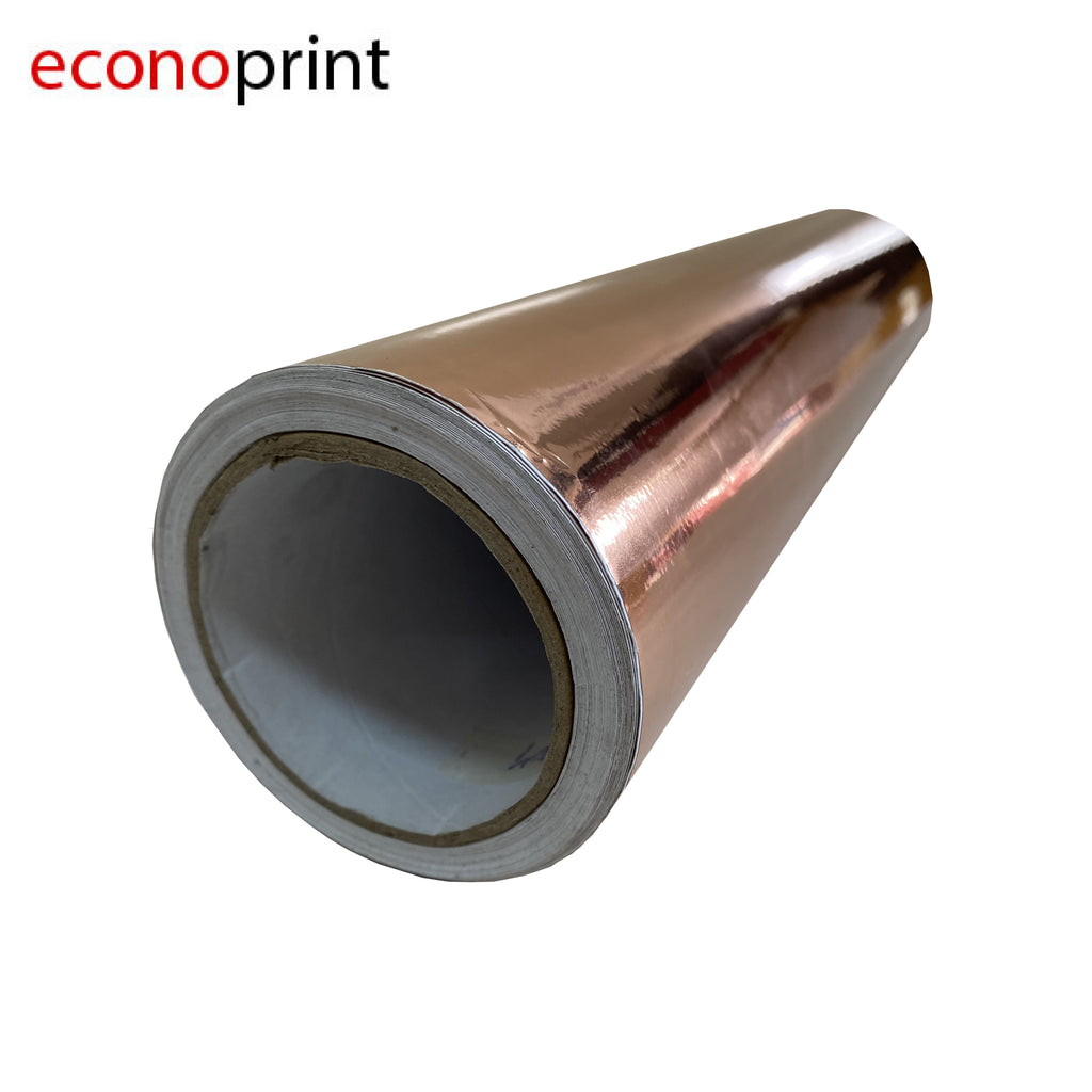 VINIL ADHESIVO ORO ROSA METALICO 1.22CM ANCHO METRO – Tienda Econoprint